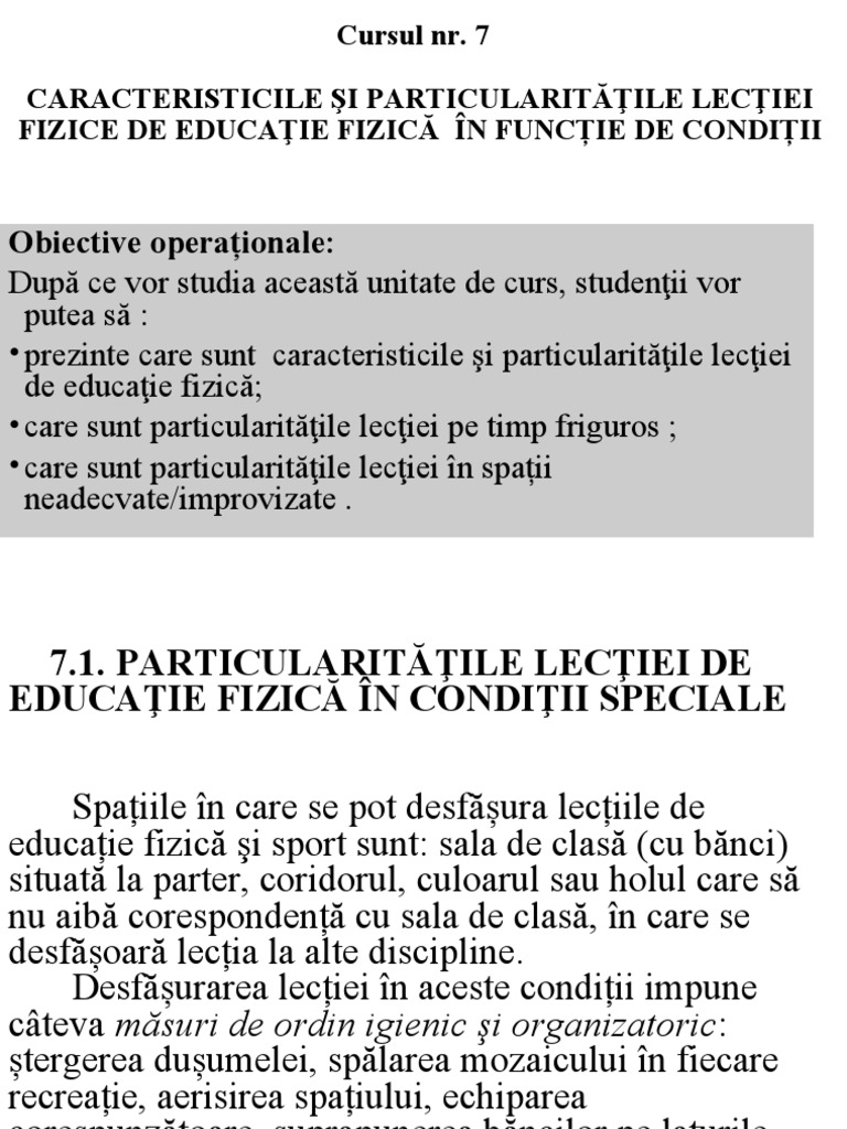 Cursul Lectia CDS Part. Pred L Efs in Condiții Speciale | PDF
