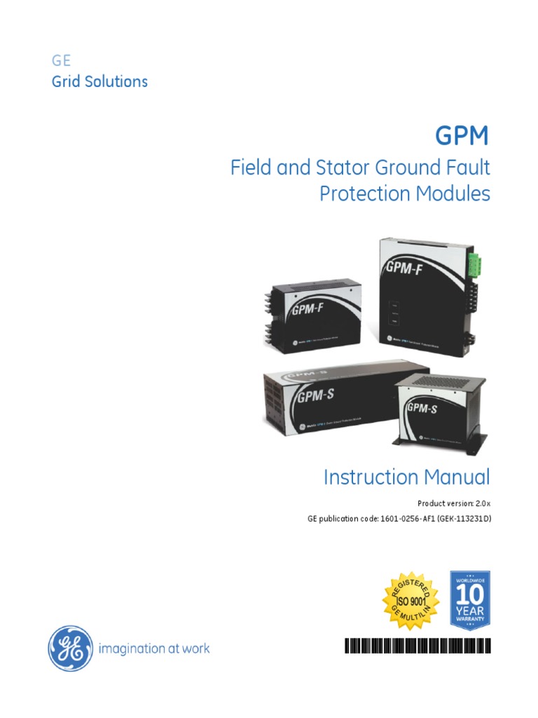 Field and Stator Ground Fault Protection Modules: Grid Solutions | PDF ...