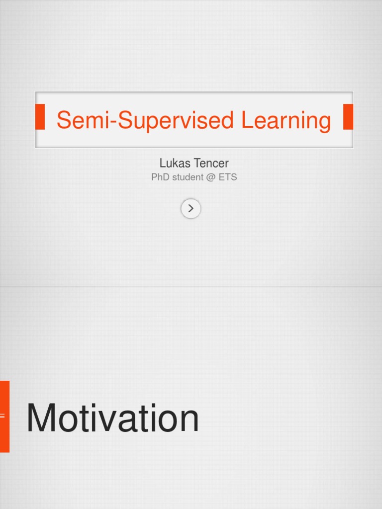 Semi-Supervised Learning Methods by Lukas Tencer | PDF | Theoretical ...