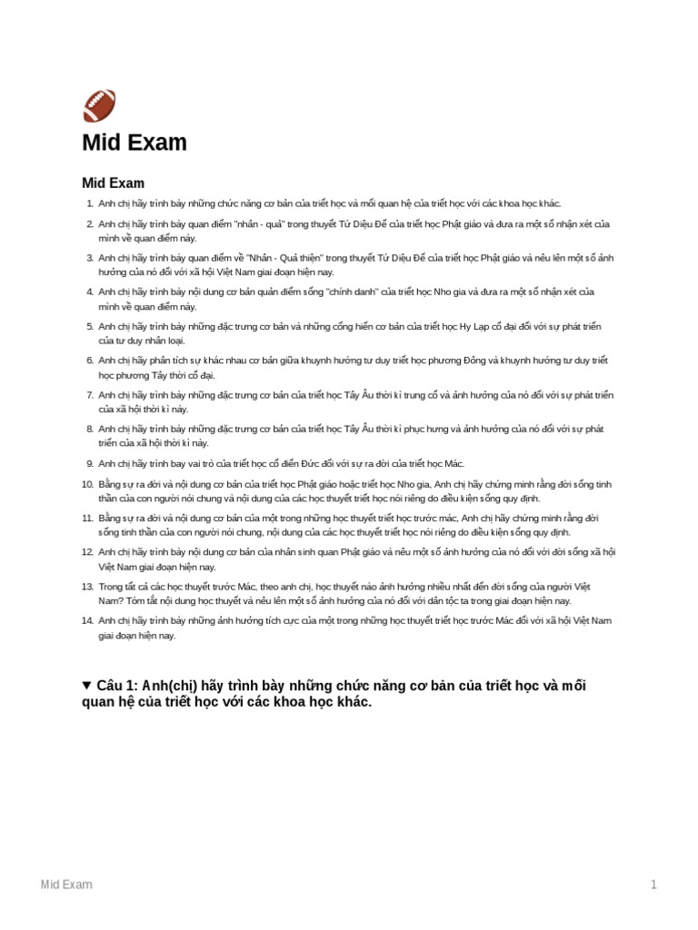 Mid Exam | PDF
