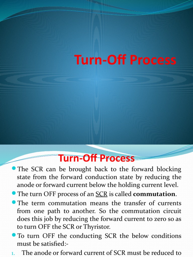 Turn-Off Process of SCR | PDF | Power Inverter | Capacitor