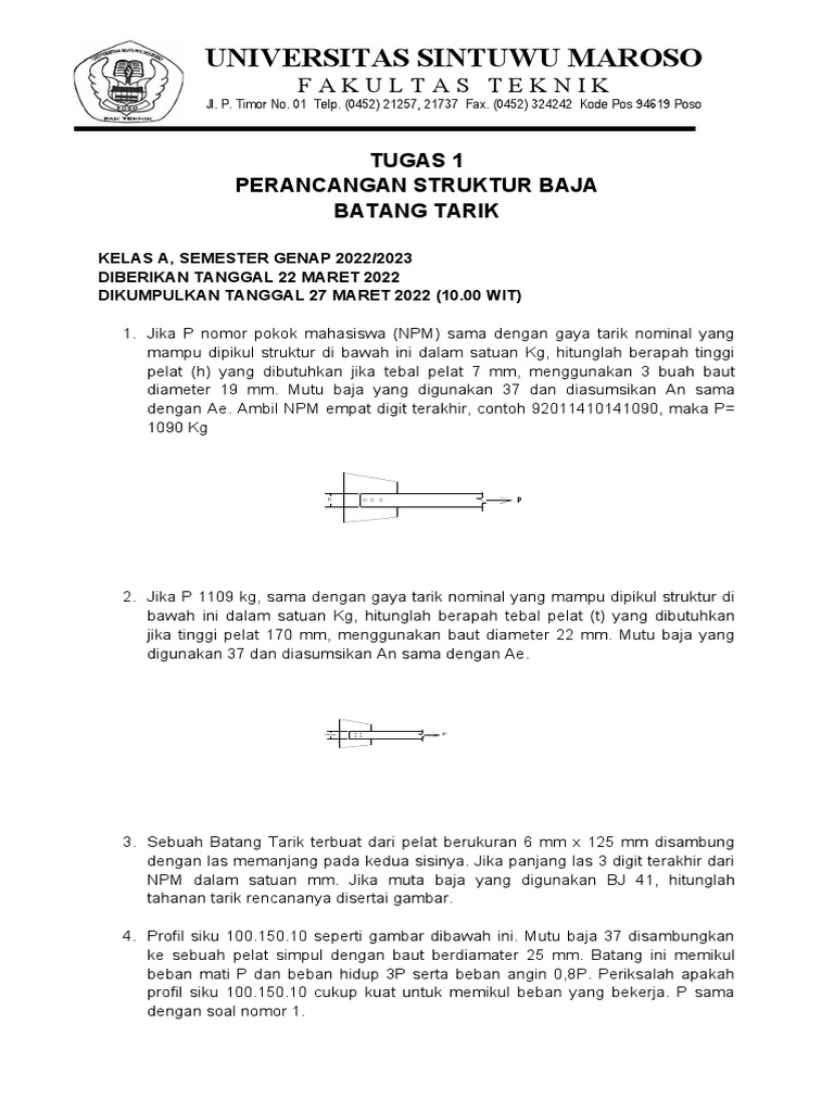 Tugas 1 Kelas A | PDF | Sains & Matematika