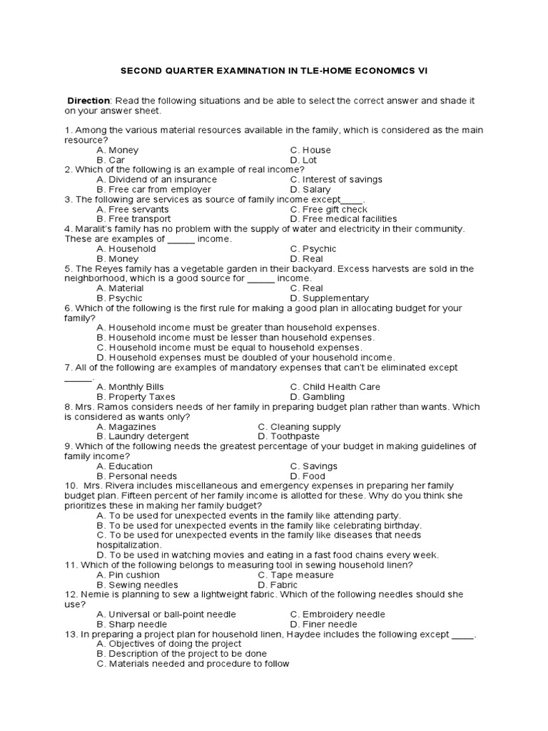 Second Quarter Test in Tle-He6 | PDF | Food Preservation | Advertising