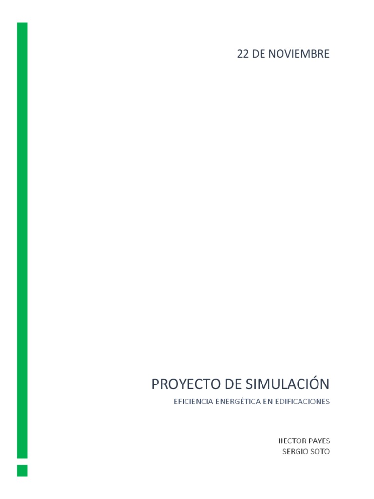Proyecto Simulación - Informe | PDF | Simulación | Software