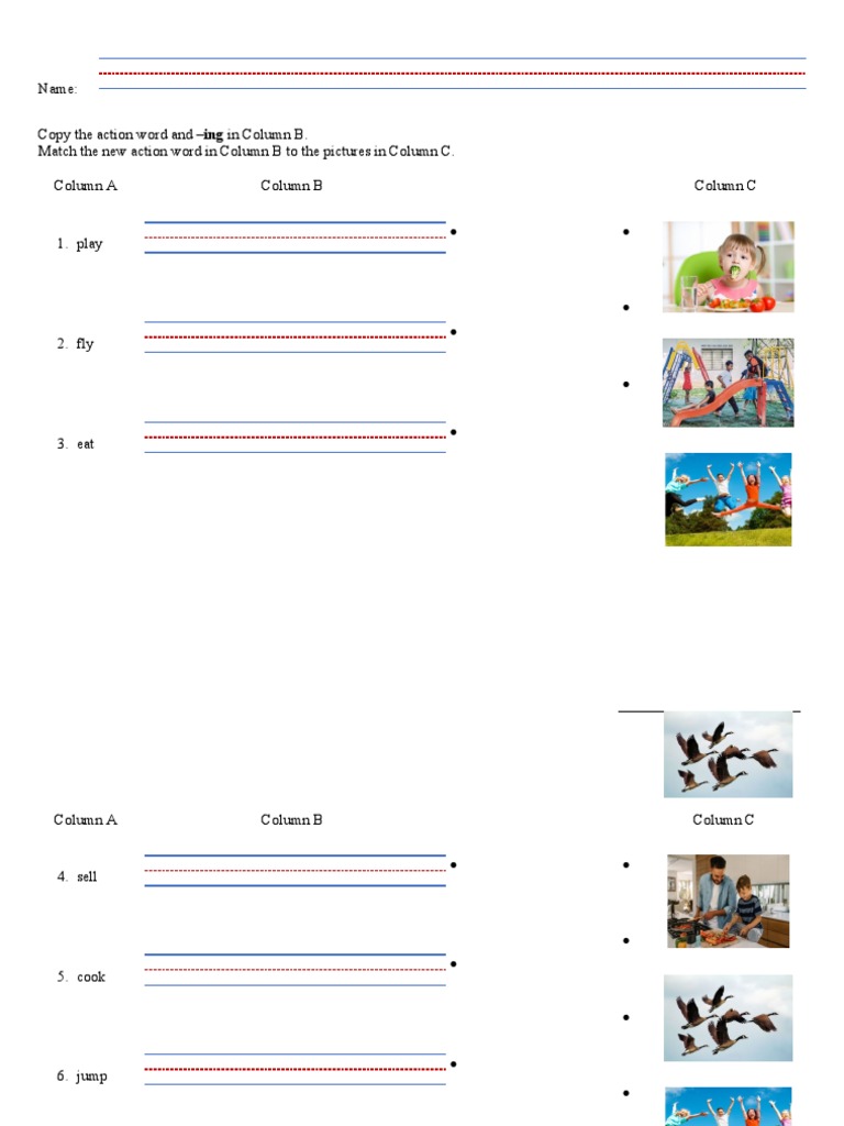 -ing worksheet | PDF