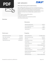 SKF SY 508 M Pillow Block Specs | PDF | License | Bearing (Mechanical)