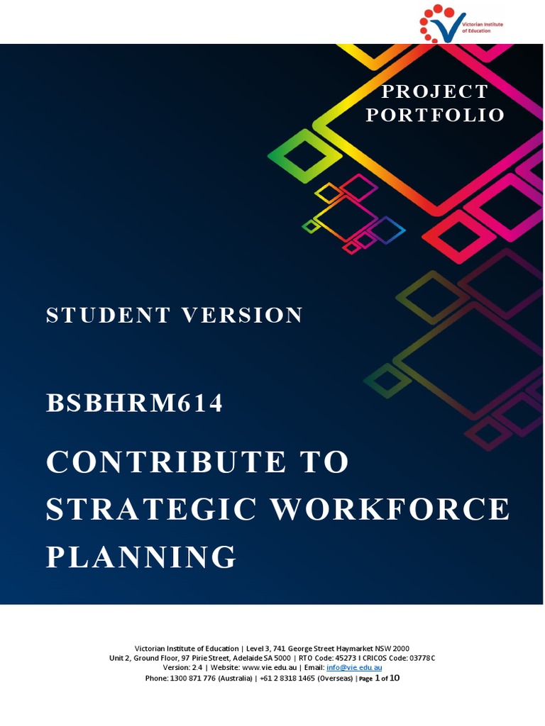BSBHRM614 - Project Portfolio.v1.0 | PDF | Business