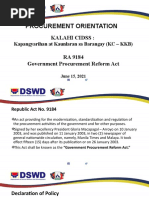 Ra 9184 Flowchart | PDF