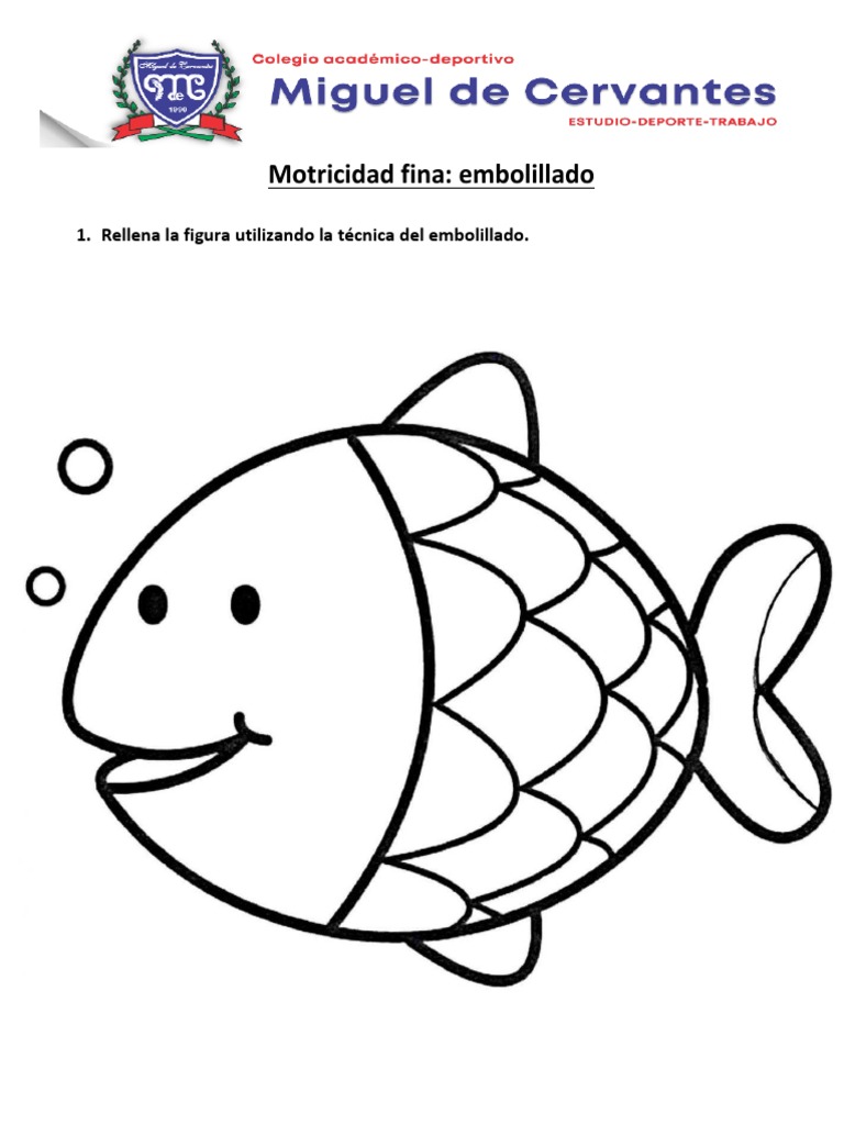 Motricidad Fina: Embolillado: 1. Rellena La Figura Utilizando La ...