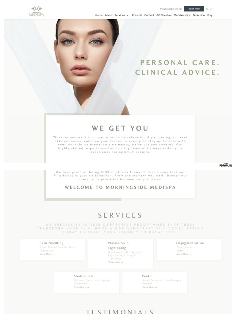 Skin Personal Care Morningside Skin Concerns Treatment Morningside | PDF