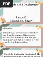 Maturation Theory | PDF
