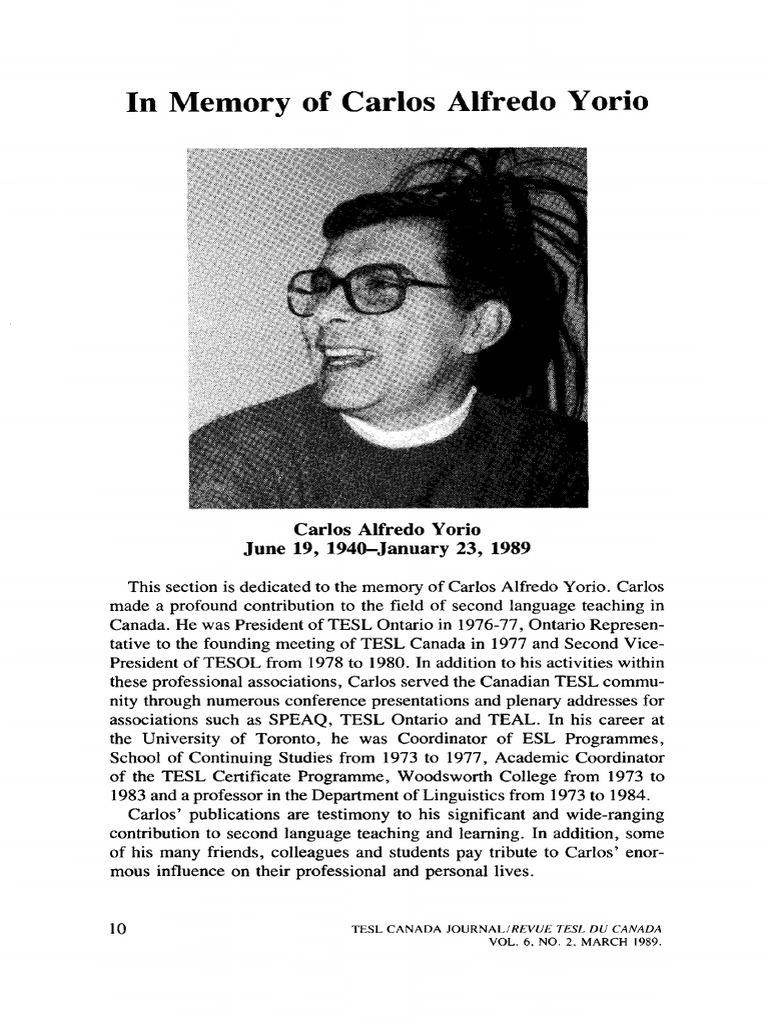 Yorio - Memory | PDF | English As A Second Or Foreign Language | Cognition