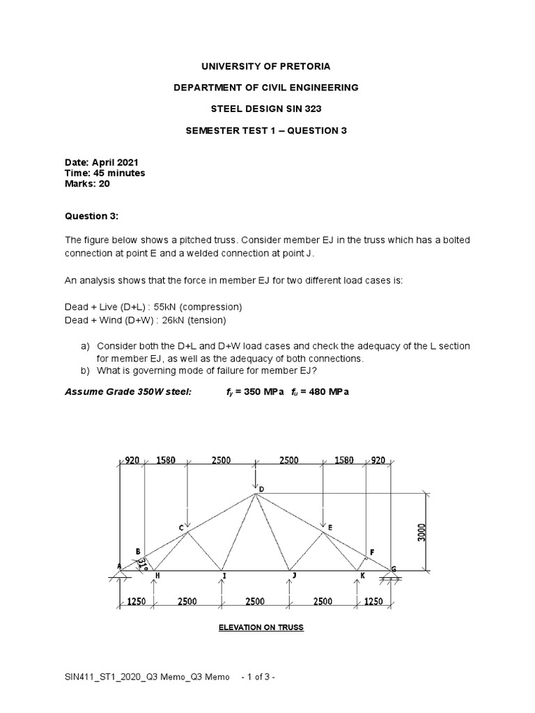 SIN411 - ST1 - 2020 - Q3 Memo | PDF | Science & Mathematics