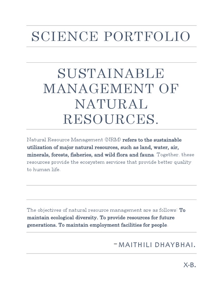 Science Portfolio | Download Free PDF | Natural Environment | Earth ...