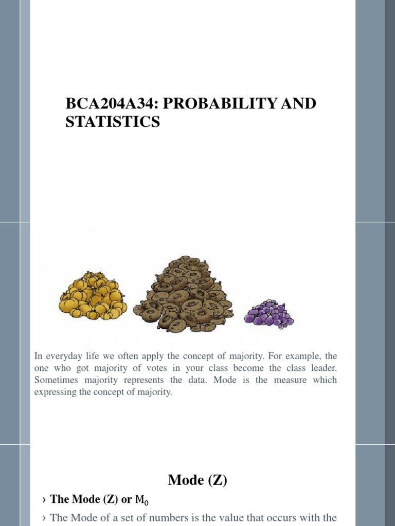 Mode | PDF | Mode (Statistics) | Probability Theory