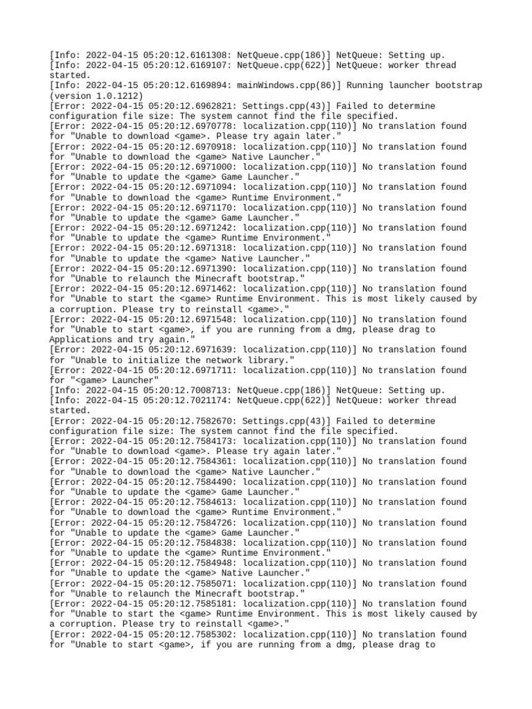 Launcher Log | PDF | Library (Computing) | Operating System Families