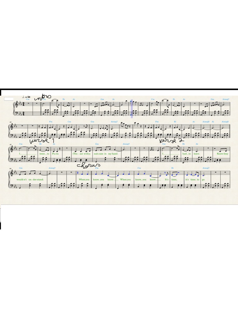 PARIS, TEXAS SHEET | PDF