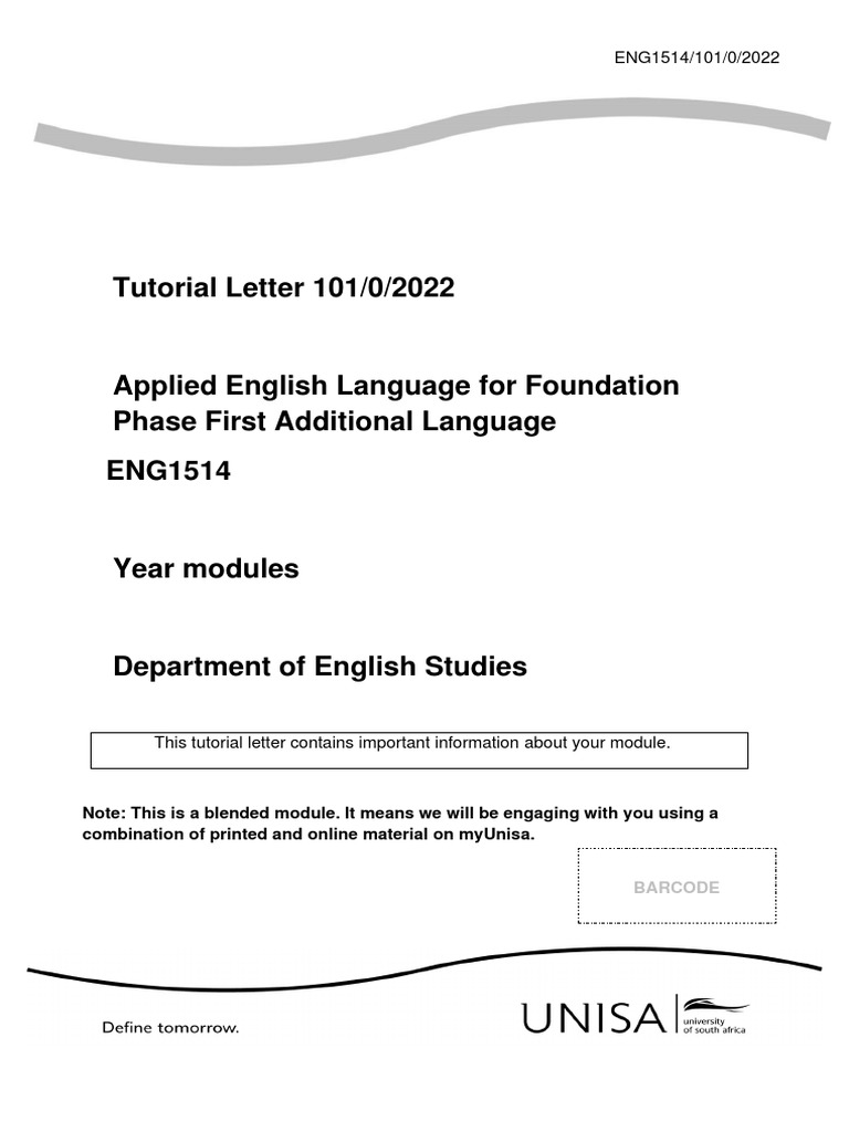 Tutorial Letter 101/0/2022: Combination of Printed and Online Material ...