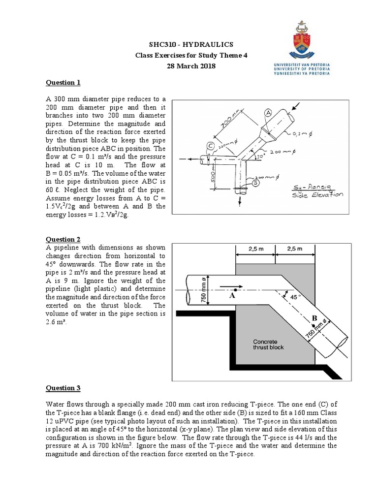 2018 Class Exercise Kinematics 2 THRUST BLOCKS | PDF
