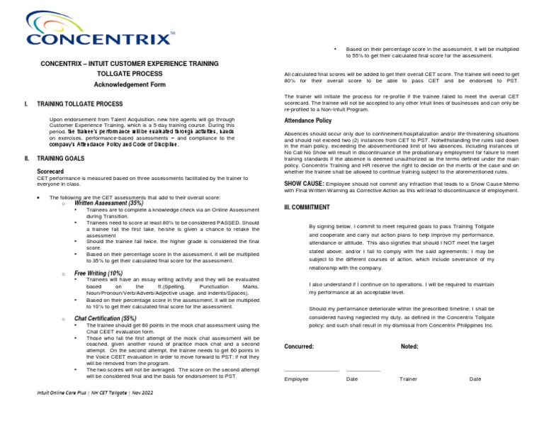 Intuit Online Core Plus NH CET Tollgate Nov 2022 | PDF | Cognitive ...