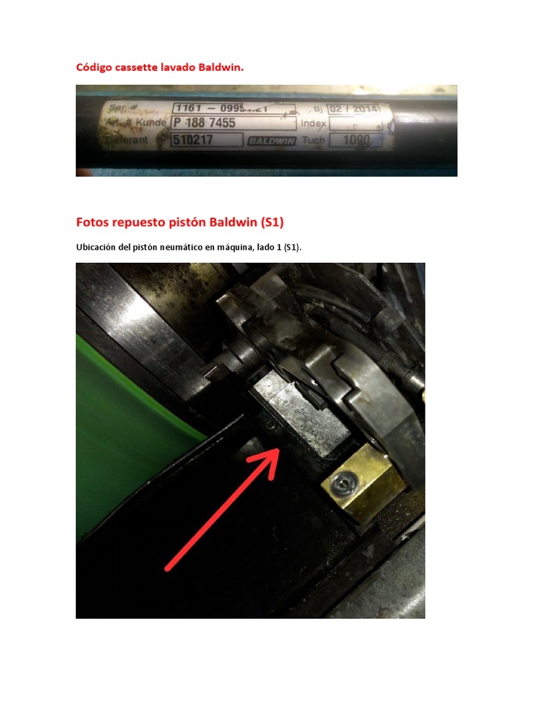 Repuestos de Baldwin | PDF