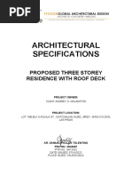 Outline Specification | PDF | Specification (Technical Standard) | Roof