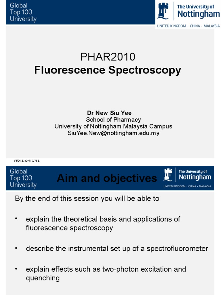 An Introduction To Fluorescence Spectroscopy Theoretical Basis