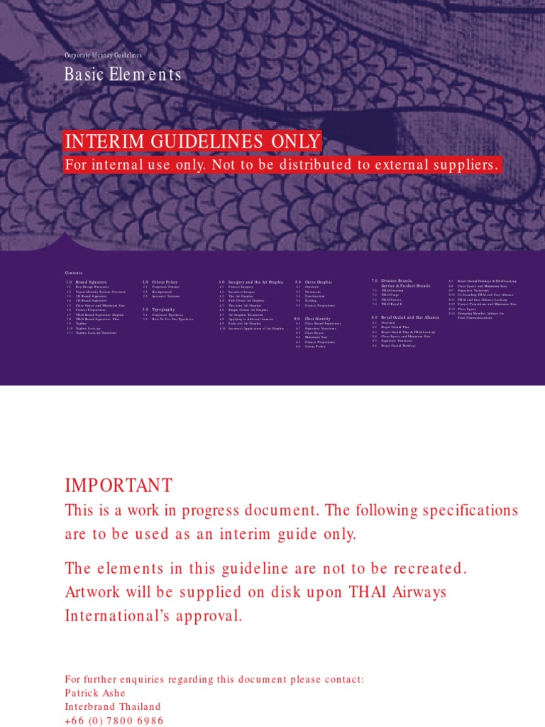 Basic Elements: Interim Guidelines Only | PDF | Typography | Typefaces