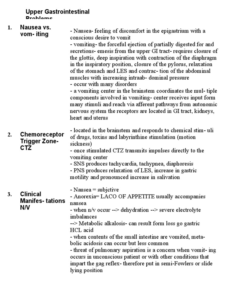 Upper Gastrointestinal Problems | PDF | Gastroesophageal Reflux Disease ...