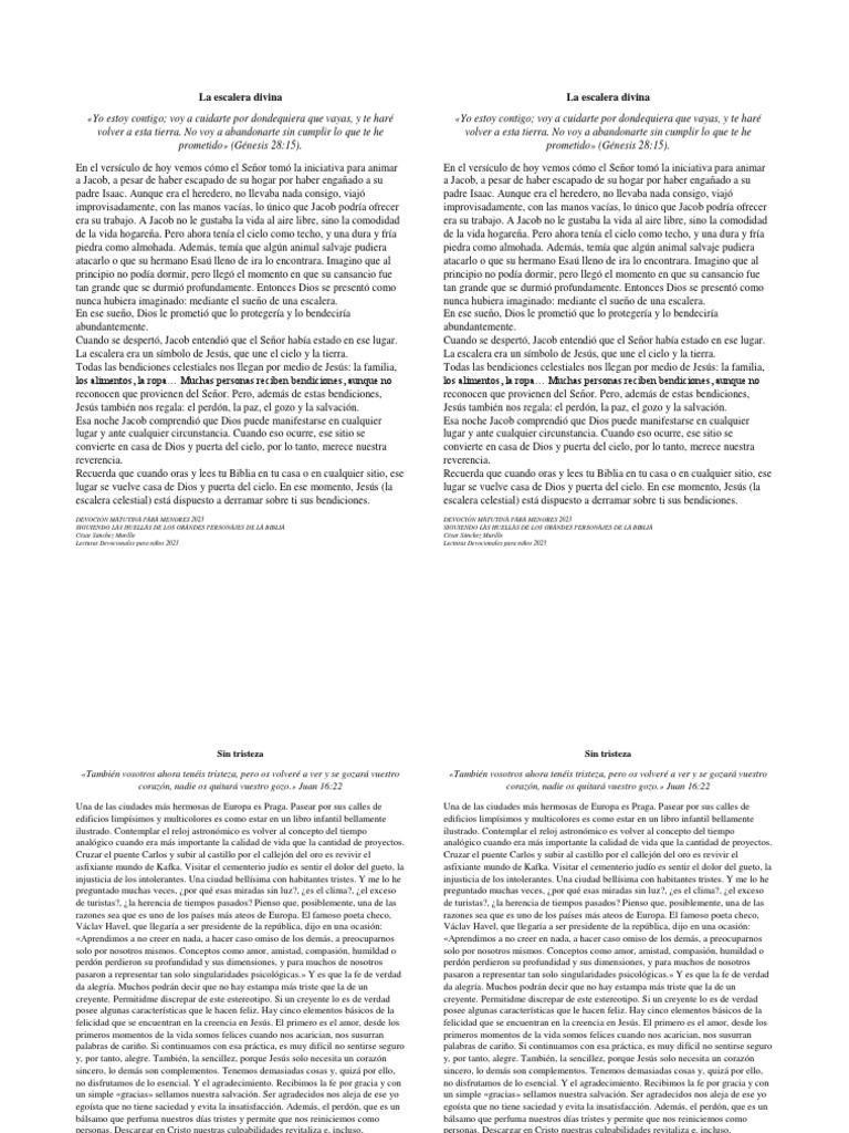 13 de Febrero - La Escalera Divina | PDF | Jacob | Amor