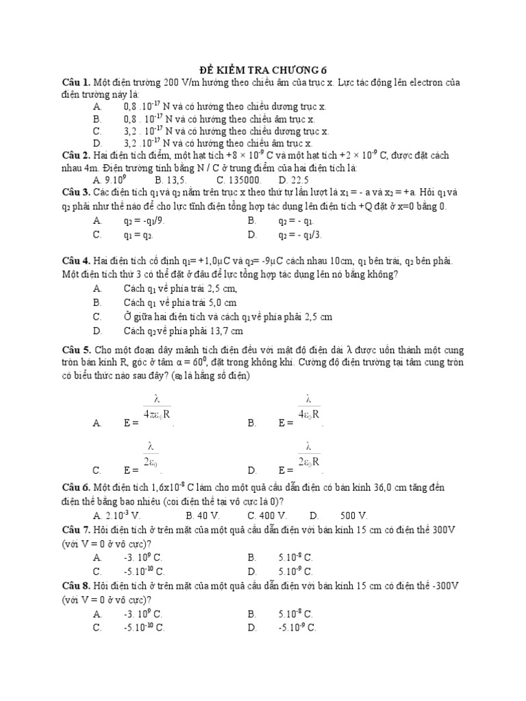 ĐỀ KIỂM TRA CHƯƠNG 6-kda | PDF