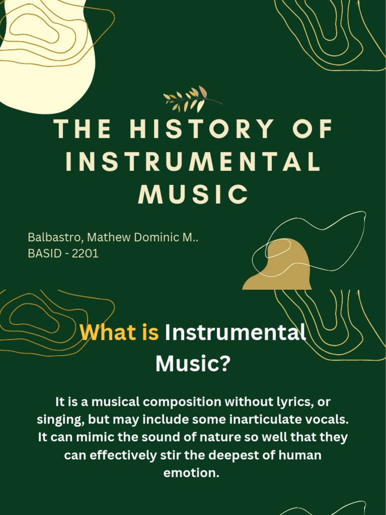 History of Instrumental Music | PDF | Classical Period (Music ...