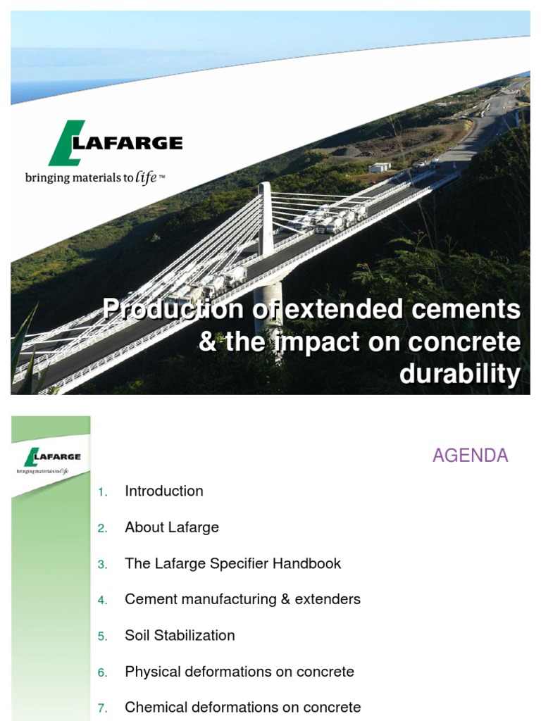 Cement and Concrete Presentation Lafarge PDF | PDF | Cement | Concrete