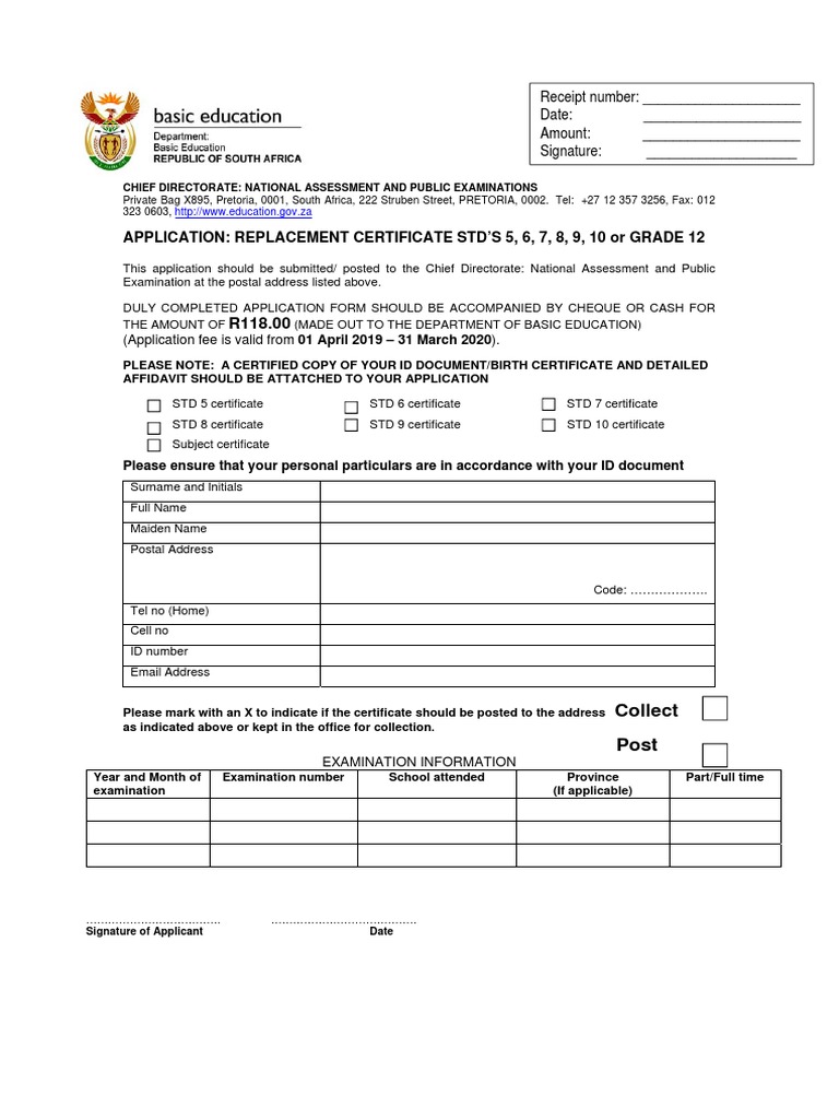 Replacement Certificate Application Guide | PDF | Finance & Money ...