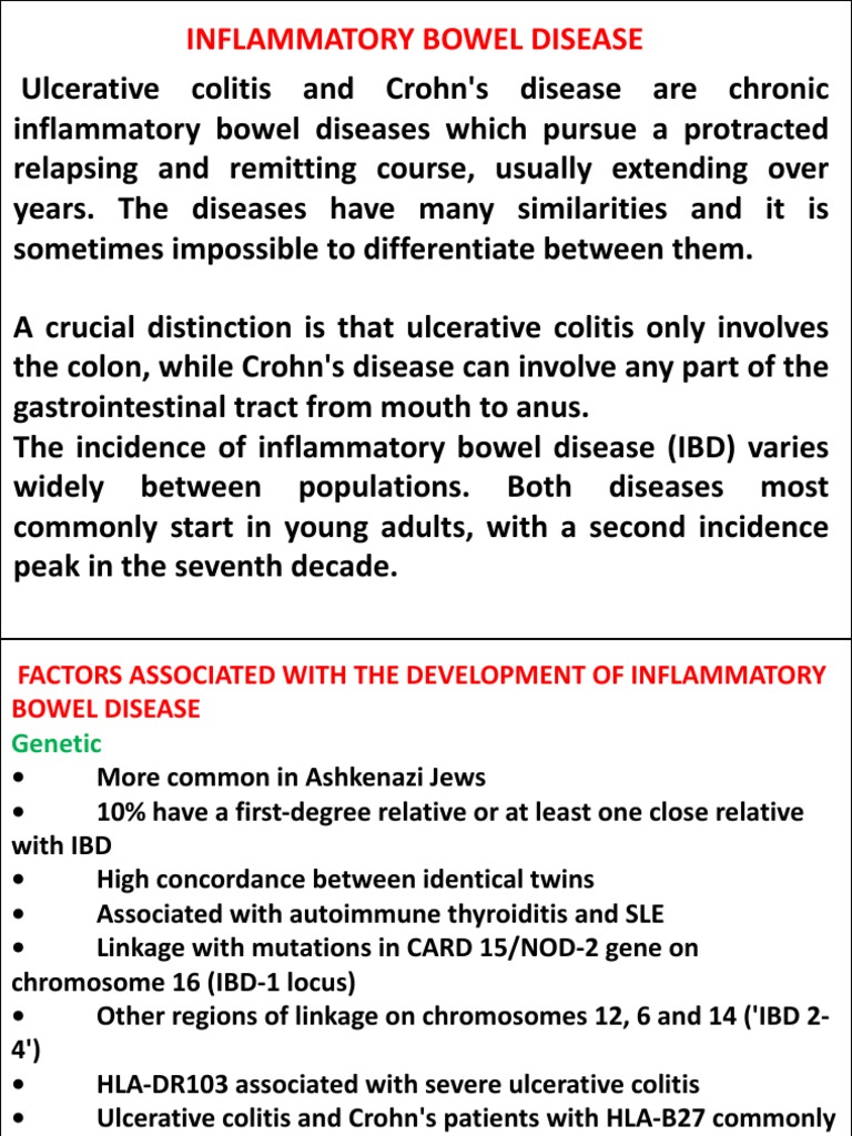 IBD | PDF | Ulcerative Colitis | Crohn's Disease