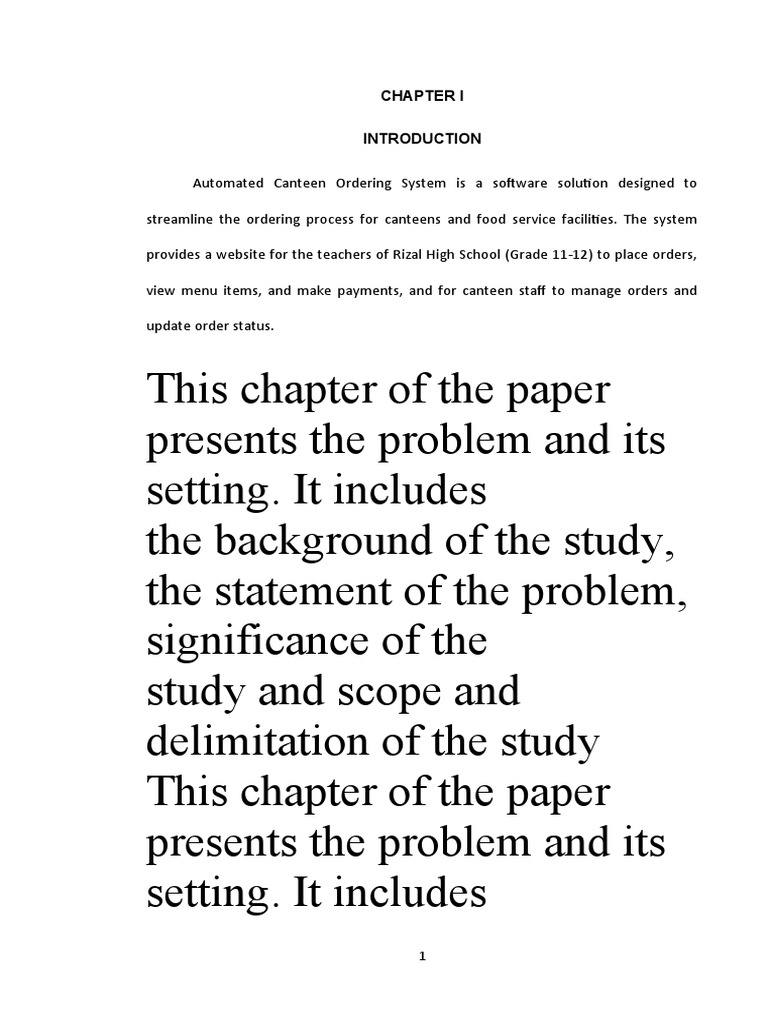 Latest Thesis Chapter 1,2, and 3 | PDF | E Commerce | Point Of Sale