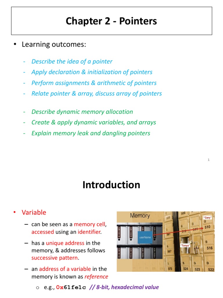 Pointers Pdf Pointer Computer Programming Variable Computer Science 