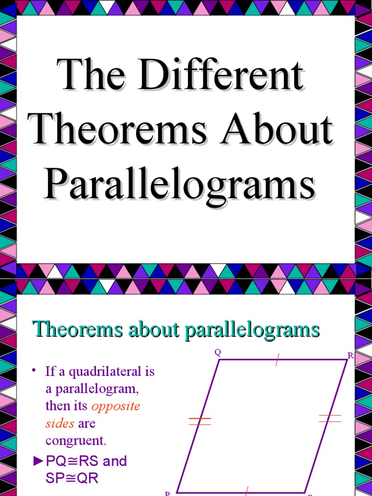 Parallelograms | PDF | Elementary Geometry | Geometry