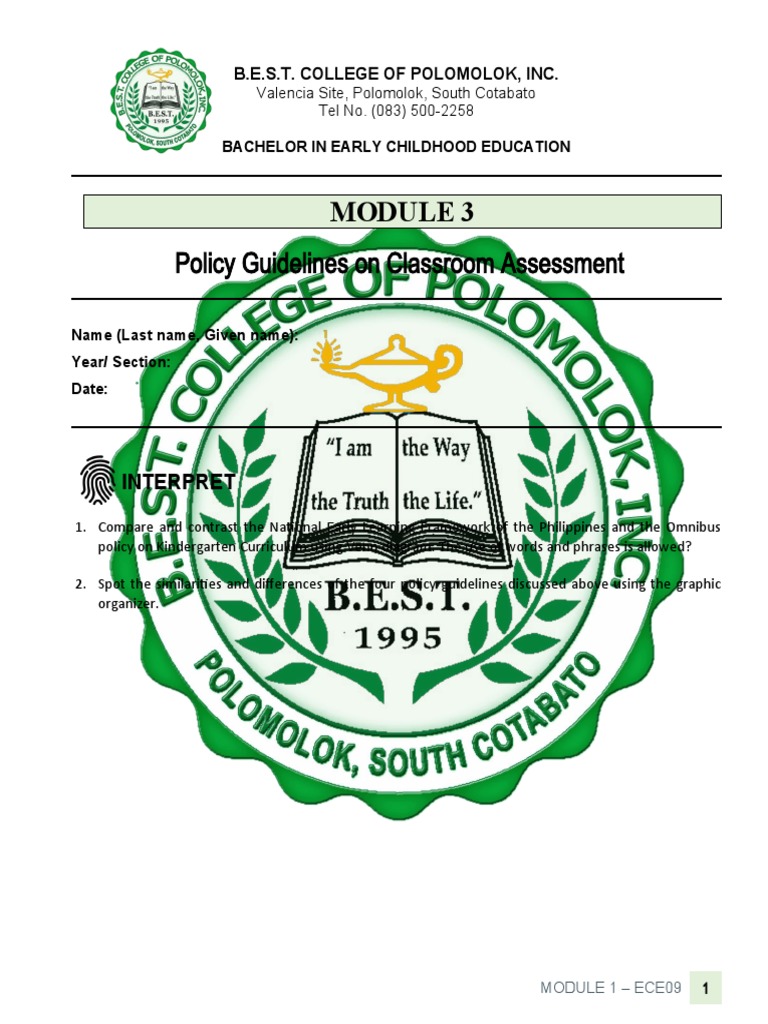 ECE9-MODULE 3-ASSESSMENT | PDF