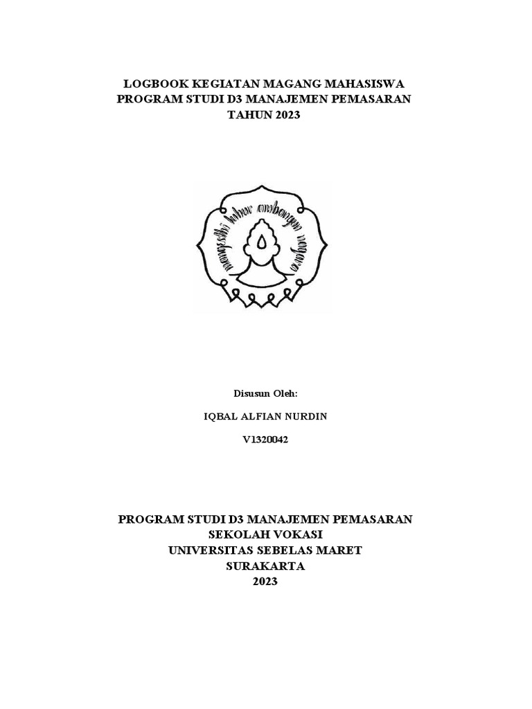 Form Logbook Magang D3 Manajemen Pemasaran | PDF