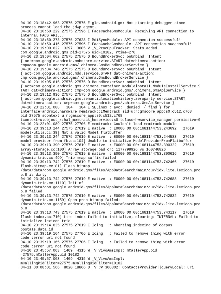 Log | PDF | Software Engineering | Data Management