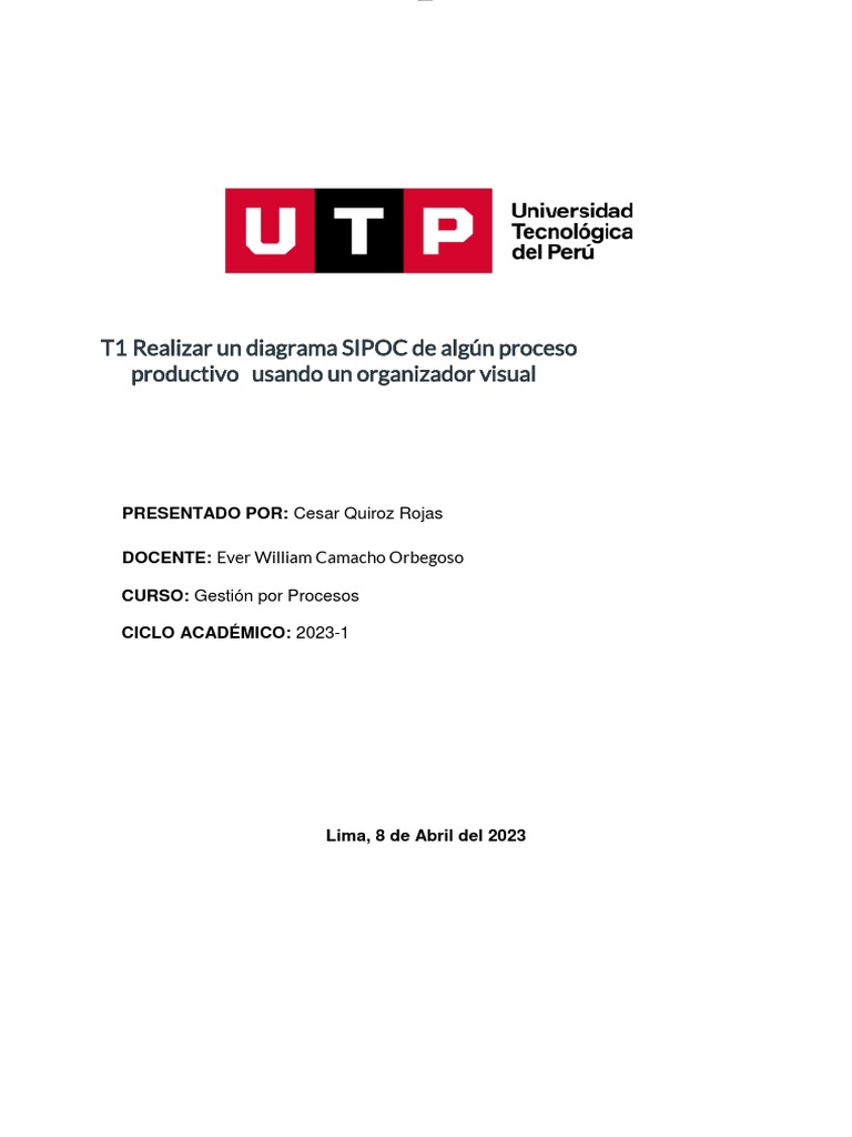 Diagrama Sipoc | PDF | Comida y bebida | Alimentos