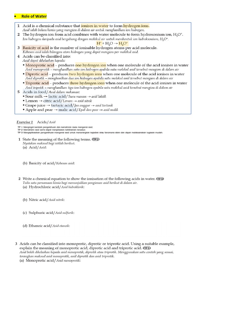 8 Acids and Base Properties Part I | PDF