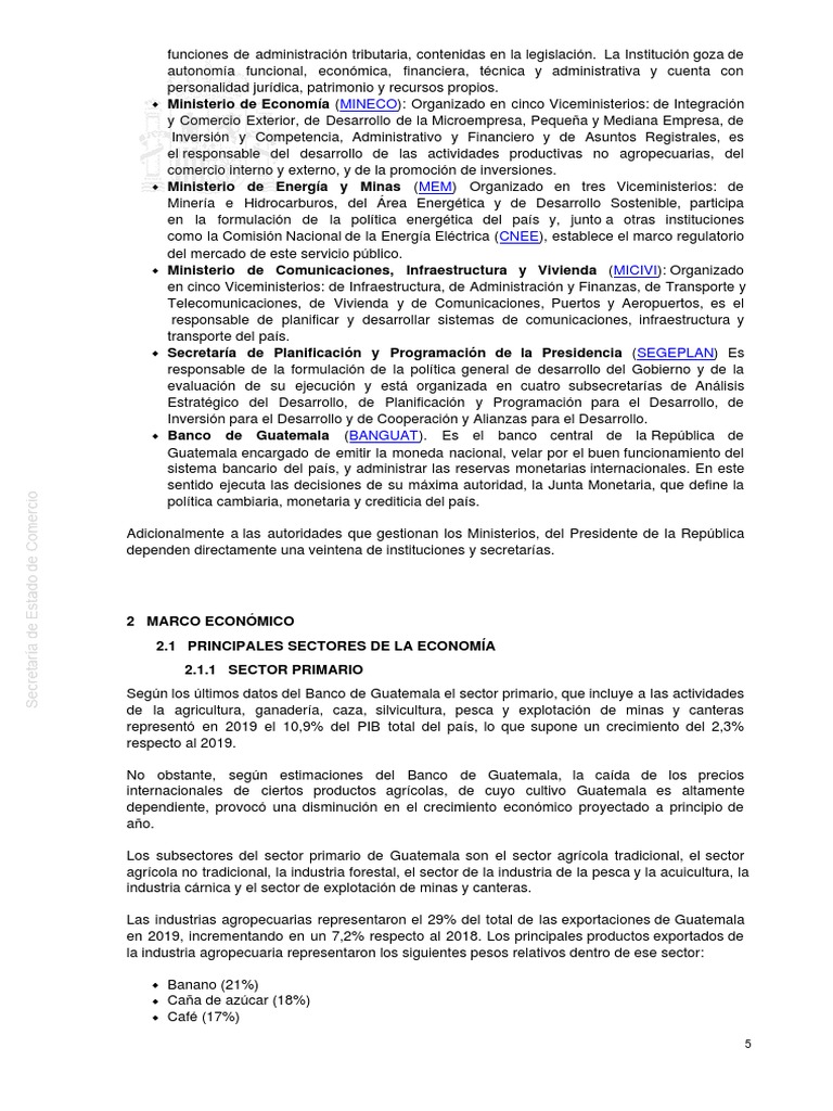 Documento Económico | PDF | Guatemala | Ingenieria Eléctrica