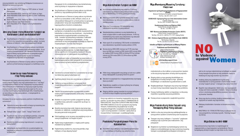 No VAW Flyer Filipino | PDF