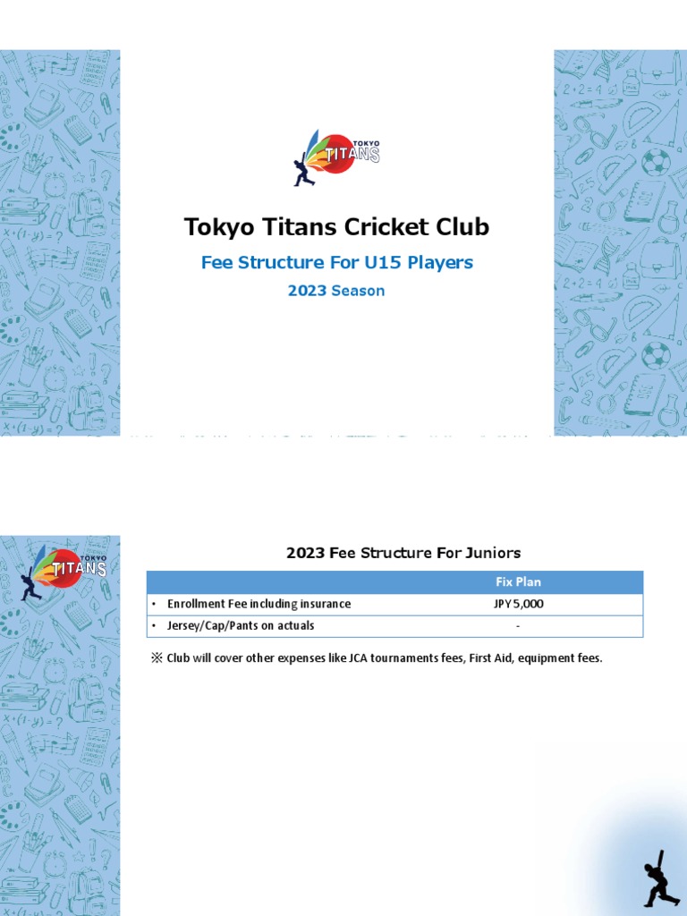 TTCC - 2023 Fee Structure For Junior Players | PDF | Insurance ...