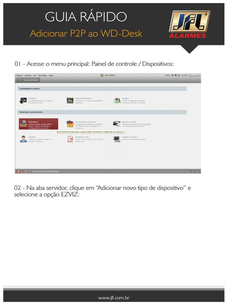 Guia Rápido: Adicionar P2P Ao WD-Desk | PDF