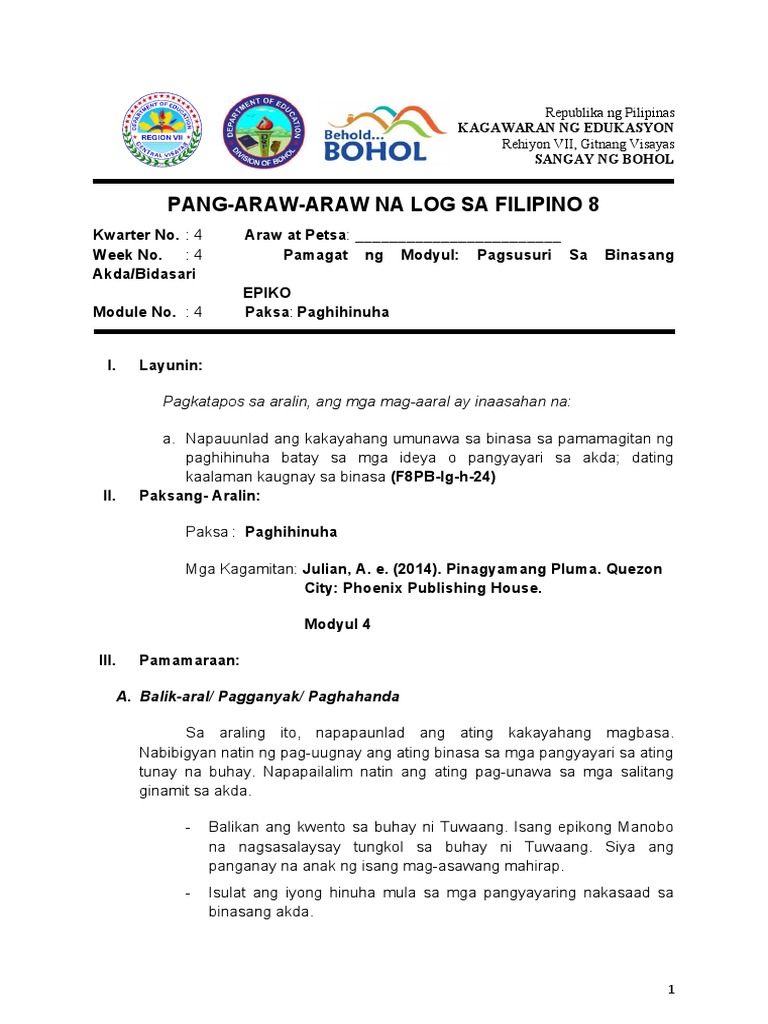 Fil.8 Q4 Week 4 | PDF