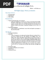 In Flight Service Script | PDF | Flight Attendant | Aviation