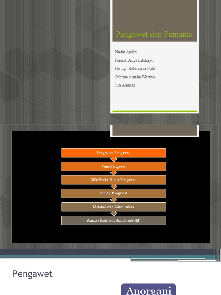 PEMANIS&PENGAWET | PDF